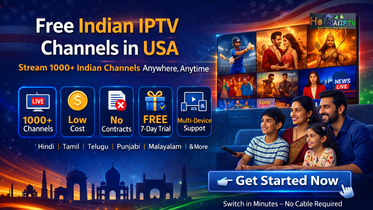 Free Indian IPTV Channels in USA | Watch Indian TV Online